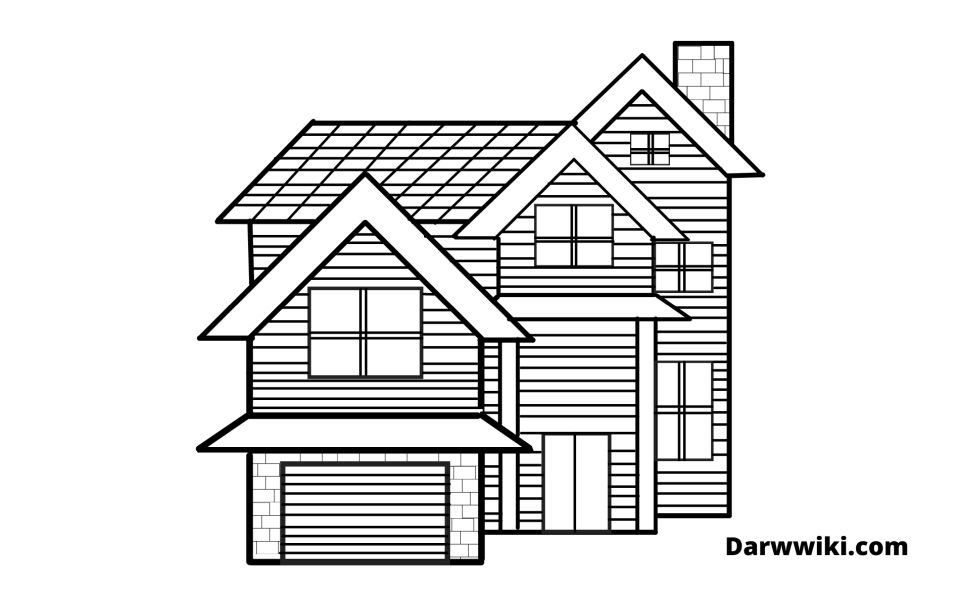 25 Easy House Drawing Ideas - How to Draw a House