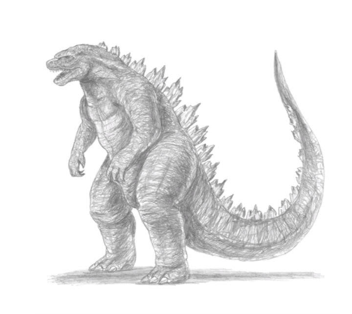 25 Easy Godzilla Drawing Ideas - How to Draw Godzilla