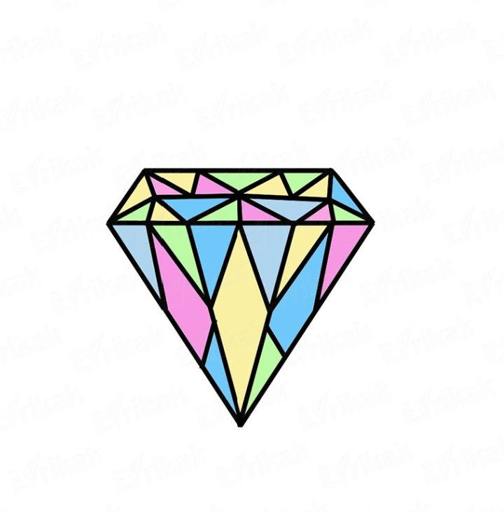 25 Easy Diamond Drawing Ideas - How to Draw