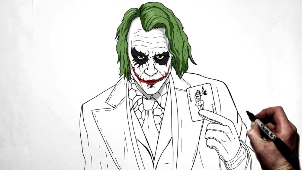 25 Easy Joker Drawing Ideas - How to Draw the Joker