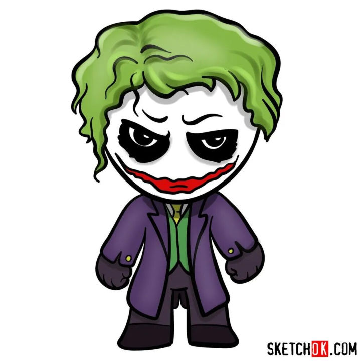 25 Easy Joker Drawing Ideas - How to Draw the Joker