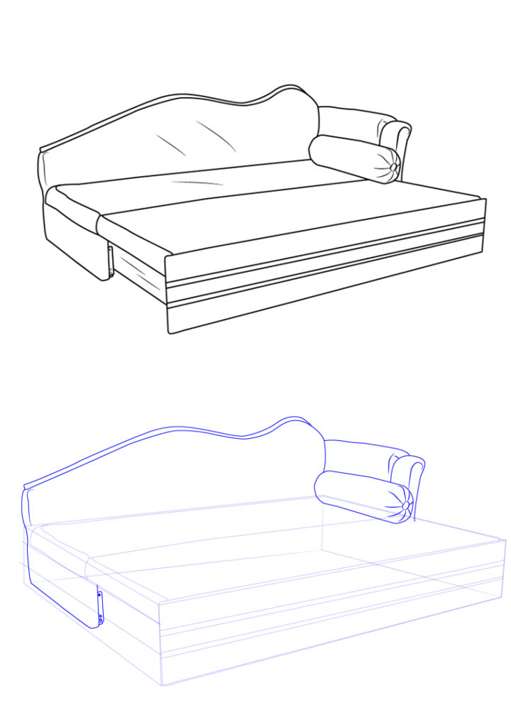 25 Easy Bed Drawing Ideas - How to Draw a Bed