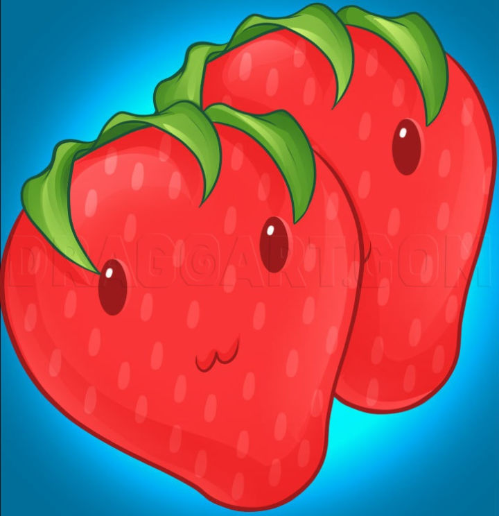 20 Easy Strawberry Drawing Ideas - How to Draw a Strawberry