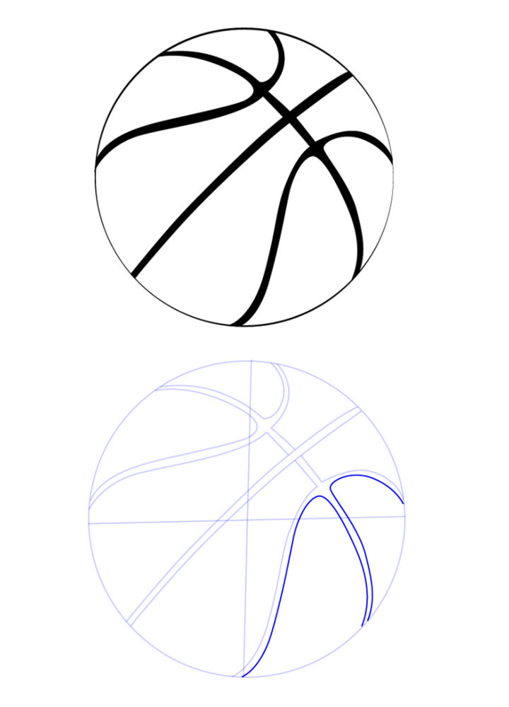 25 Easy Basketball Drawing Ideas - How to Draw a Basketball