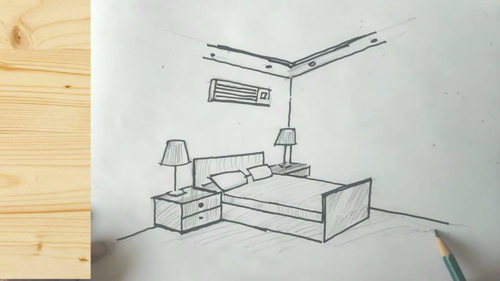 25 Easy Bed Drawing Ideas - How to Draw a Bed