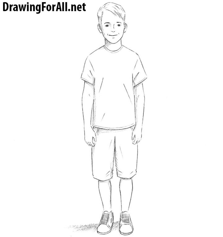 25 Easy Boy Drawing Ideas - How to Draw a Boy - Blitsy