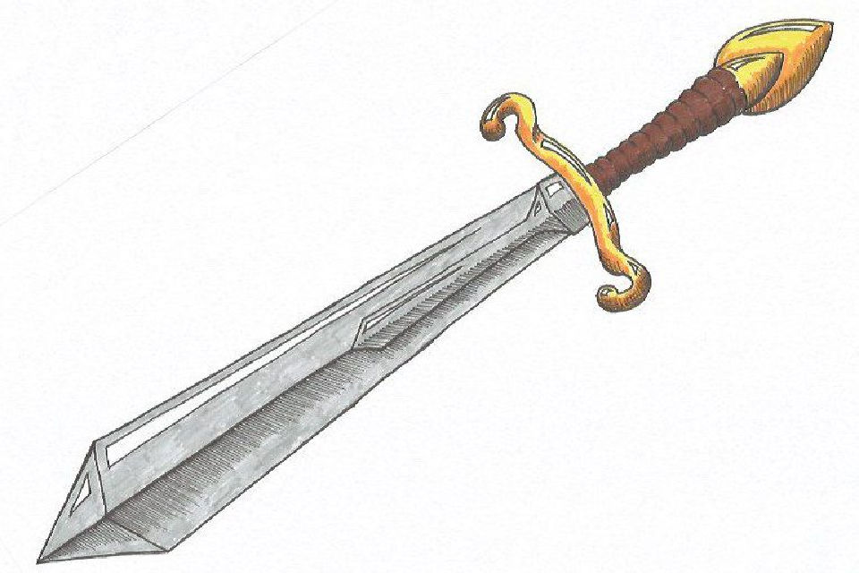 25 Easy Sword Drawing Ideas - How to Draw a Sword - Blitsy