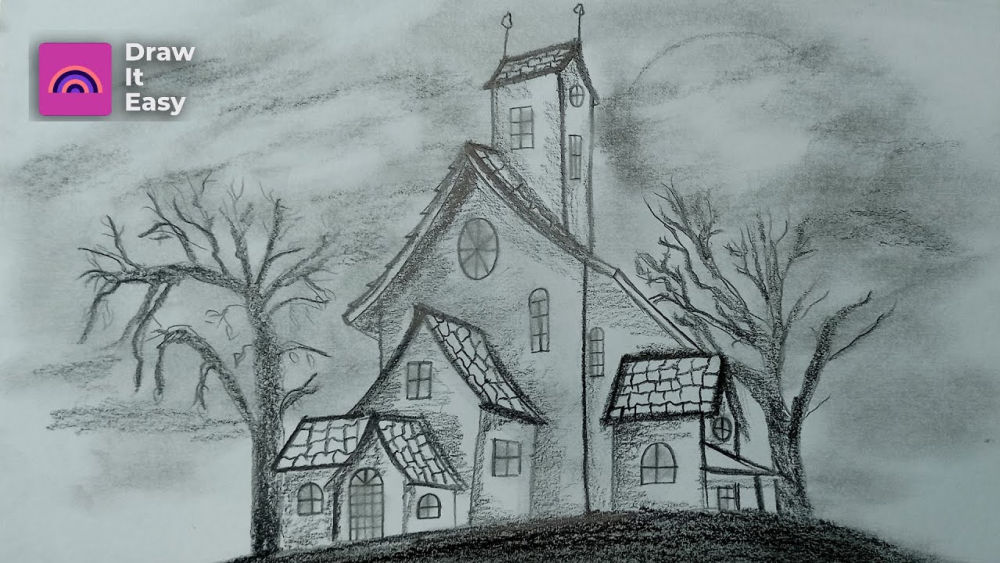 25 Easy Castle Drawing Ideas - How to Draw a Castle