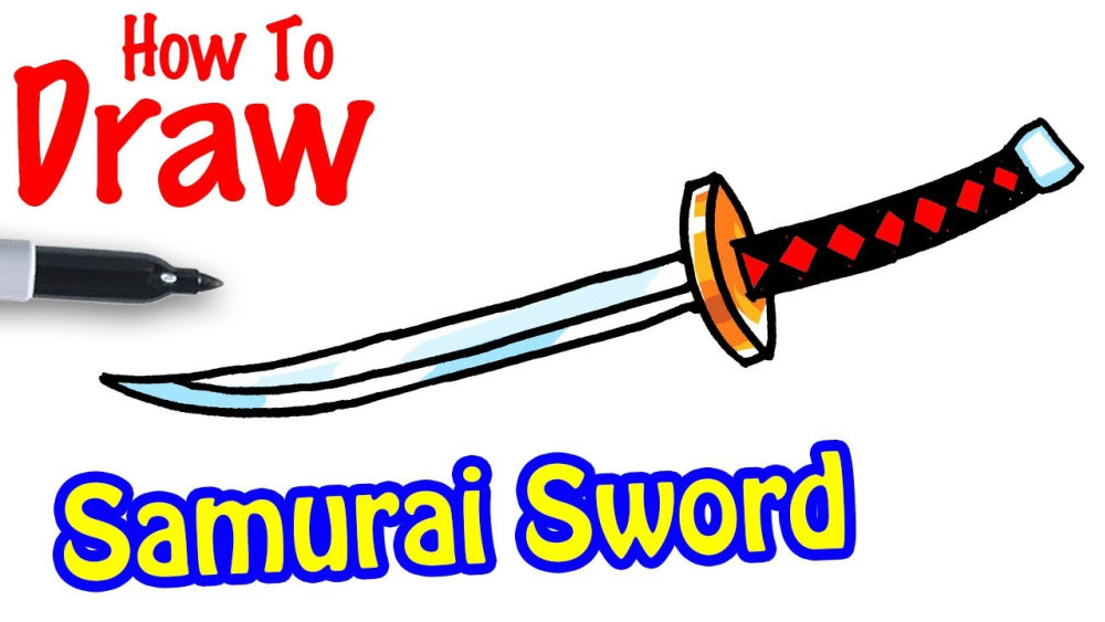25 Easy Sword Drawing Ideas - How to Draw a Sword - Blitsy