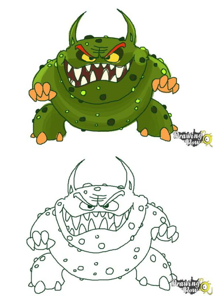 25 Easy Monster Drawing Ideas - How to Draw a Monster