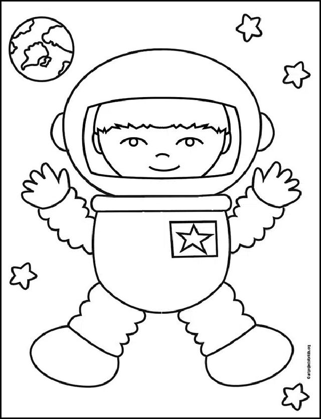 25 Easy Astronaut Drawing Ideas - How to Draw