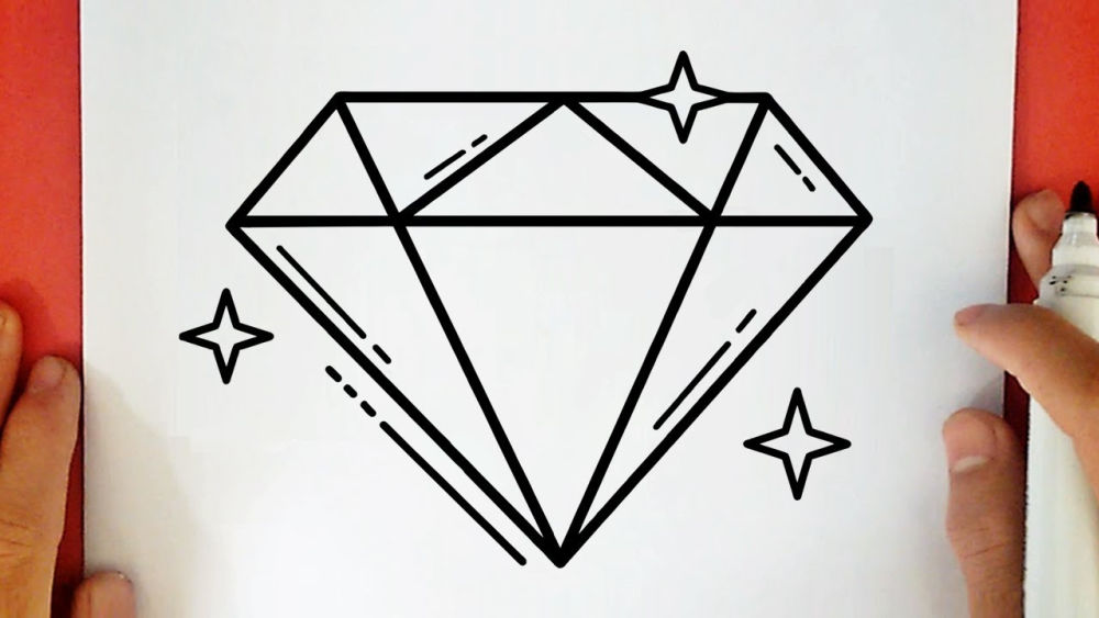 25 Easy Diamond Drawing Ideas - How to Draw