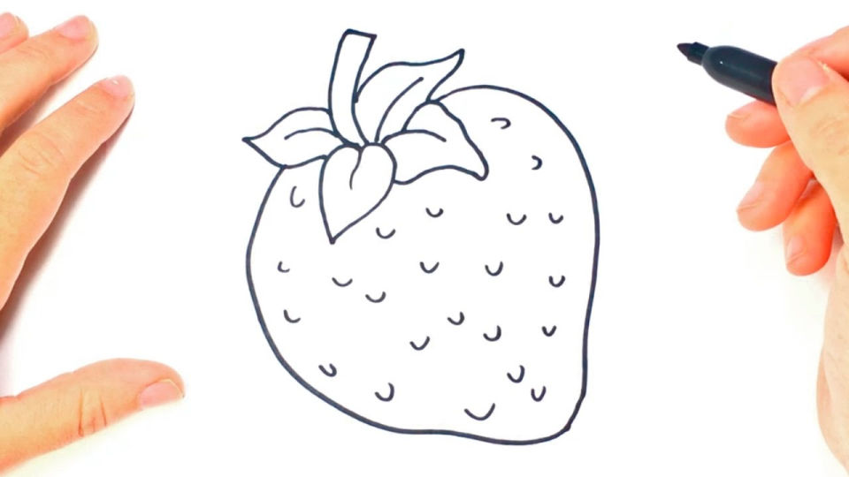 20 Easy Strawberry Drawing Ideas - How to Draw a Strawberry