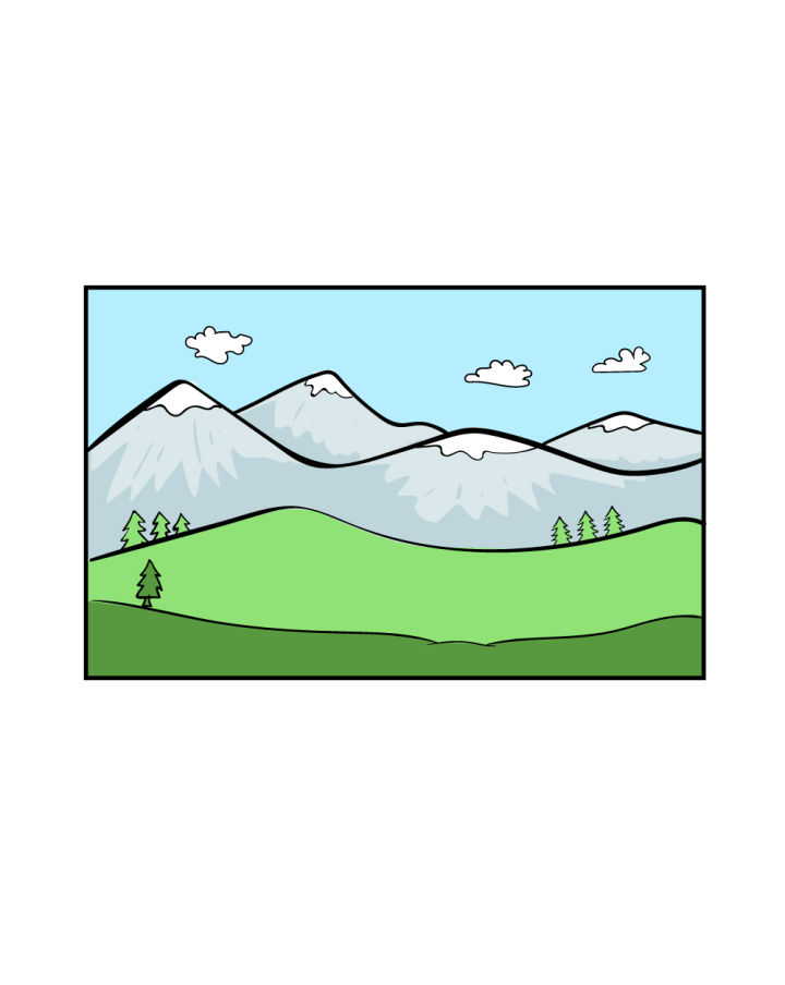 25 Easy Mountain Drawing Ideas - How to Draw a Mountain