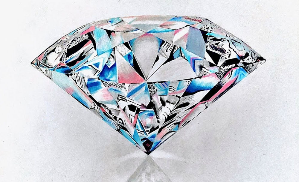 25 Easy Diamond Drawing Ideas - How to Draw