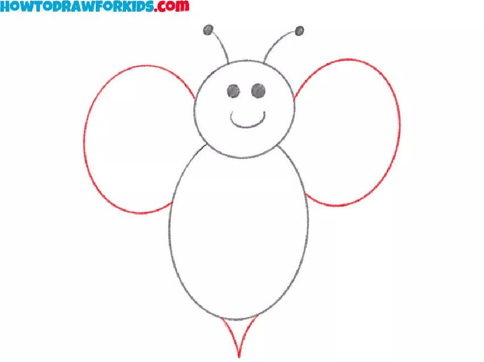 25 Cute Bee Drawing Ideas - How to Draw a Bee - Blitsy