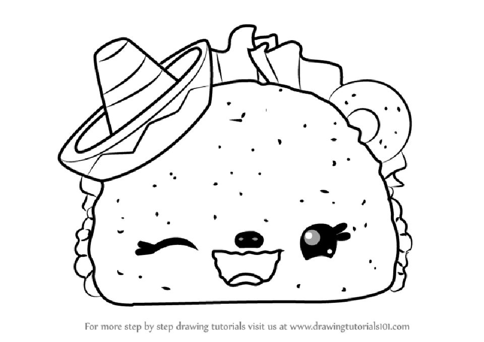 Taco Drawing - Step by Step Instructions - Blitsy