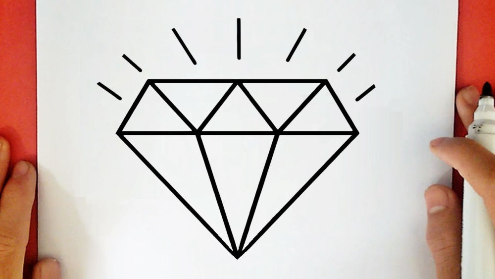 25 Easy Diamond Drawing Ideas - How to Draw