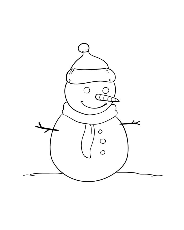 25 Easy Snowman Drawing Ideas - How to Draw a Snowman