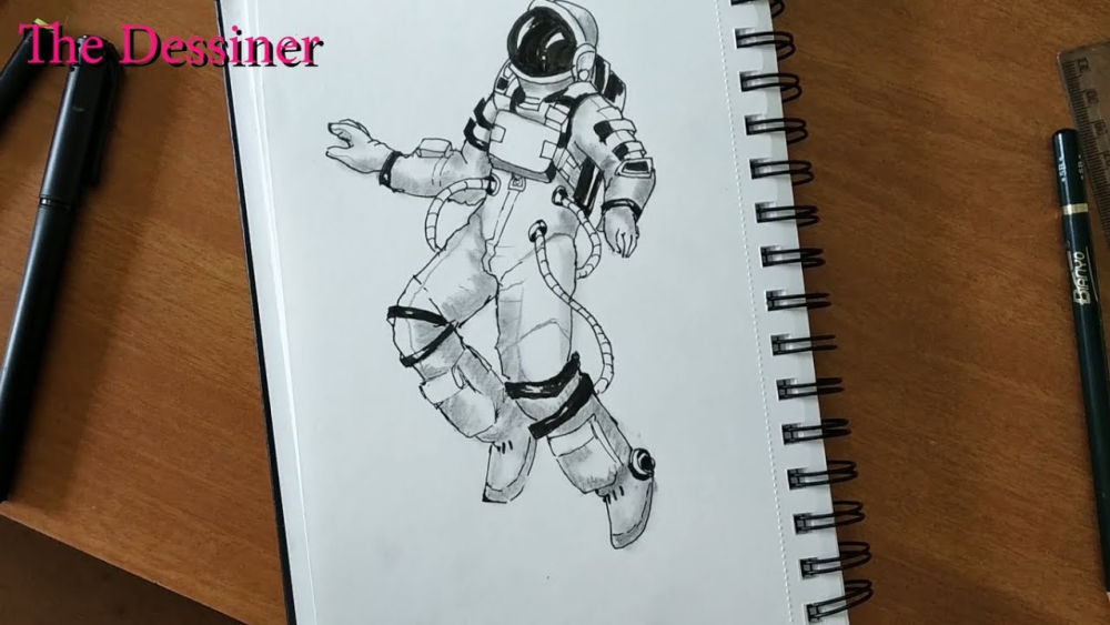 25 Easy Astronaut Drawing Ideas - How to Draw