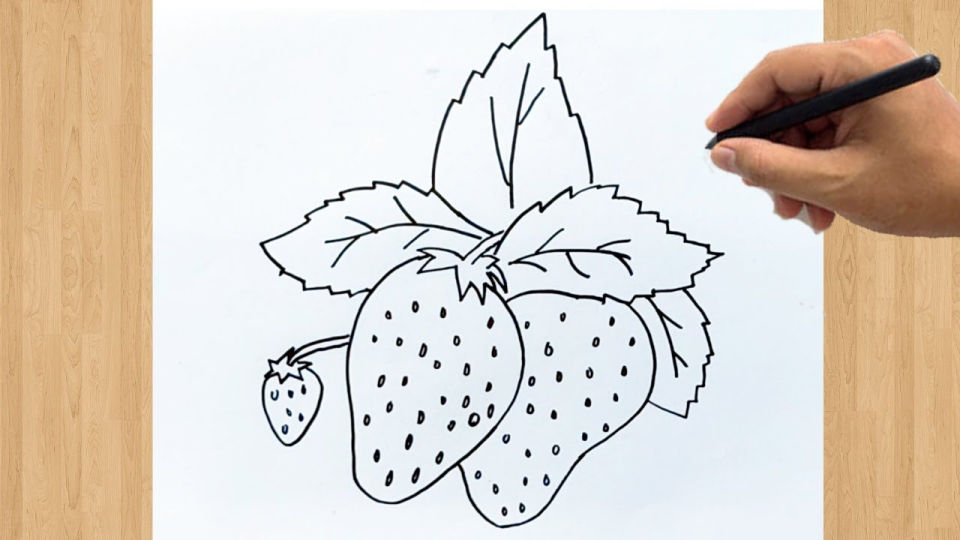 20 Easy Strawberry Drawing Ideas - How to Draw a Strawberry