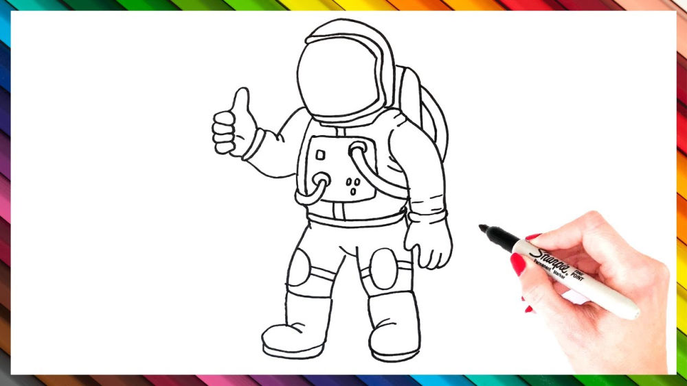 25 Easy Astronaut Drawing Ideas - How to Draw