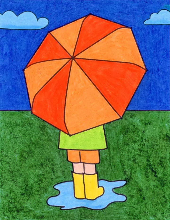 15 Easy Umbrella Drawing Ideas - How to Draw an Umbrella