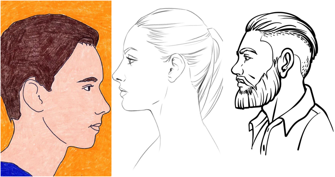 How to Draw a Profile Profile Drawing Girl Easy to Draw - Wampler Fient1981