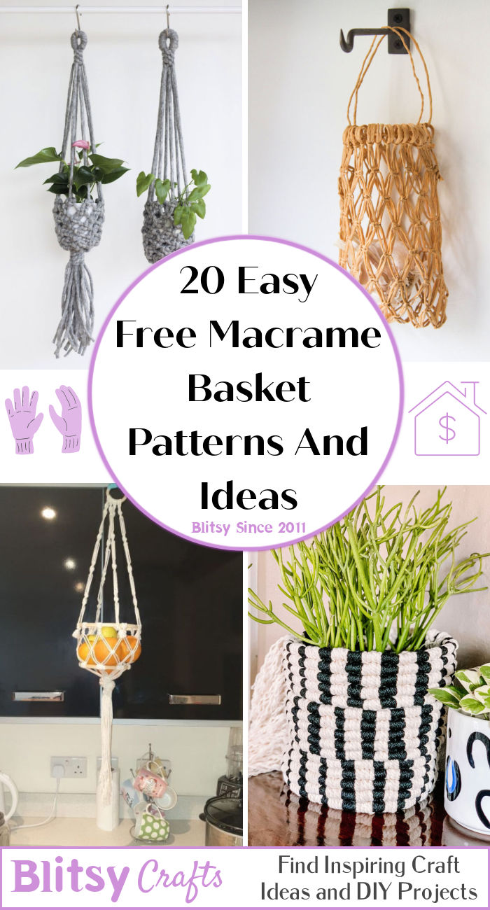 Free DIY Macrame Basket Pattern - Blitsy