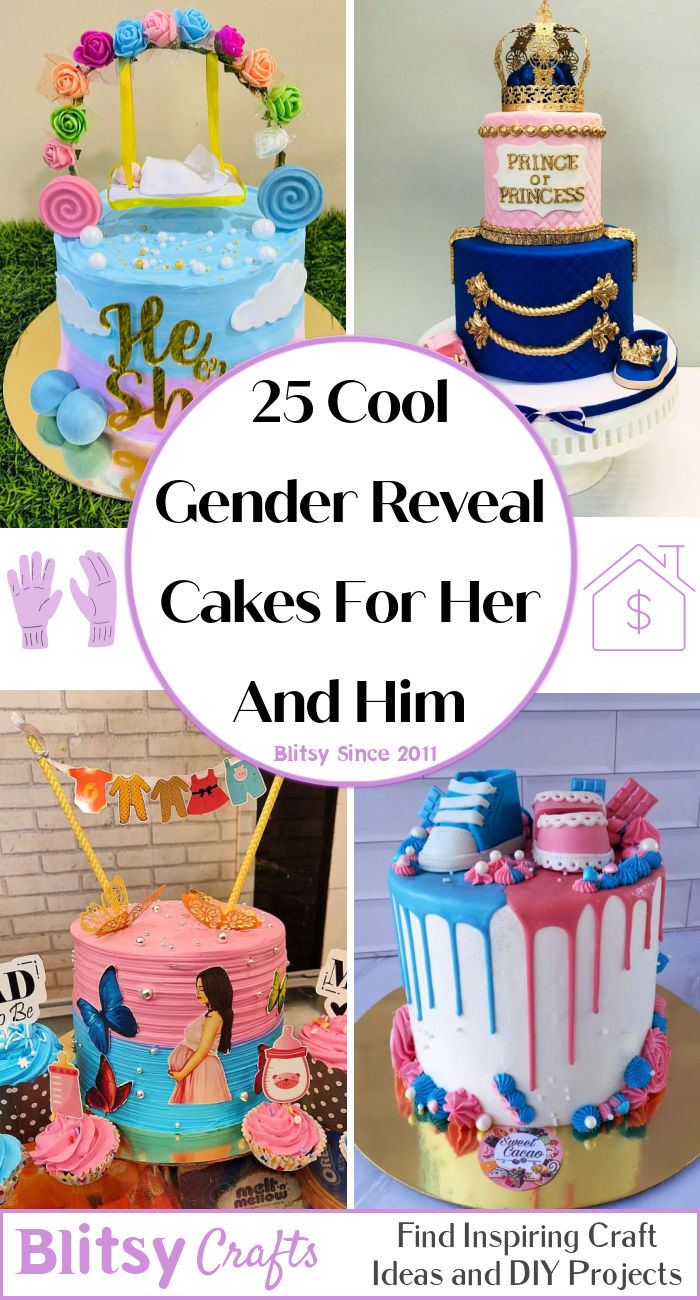 25 Unique Gender Reveal Cake Ideas - Blitsy
