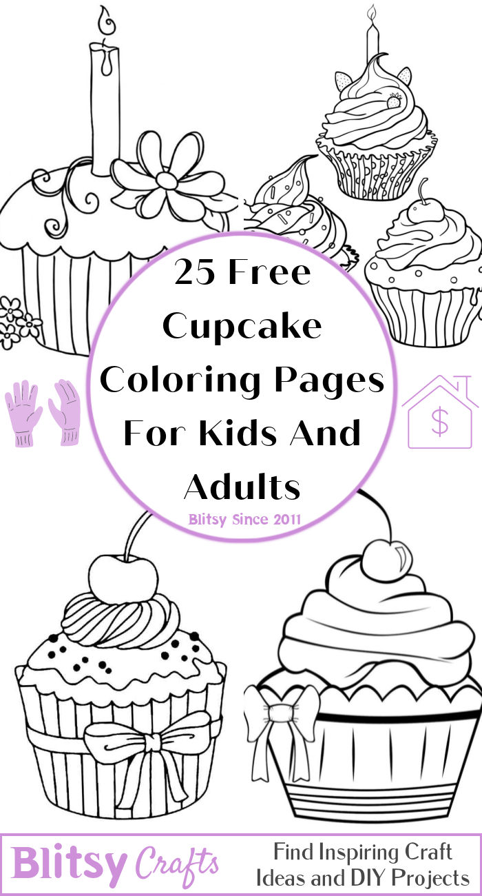 25 Free Cupcake Coloring Pages for Kids and Adults