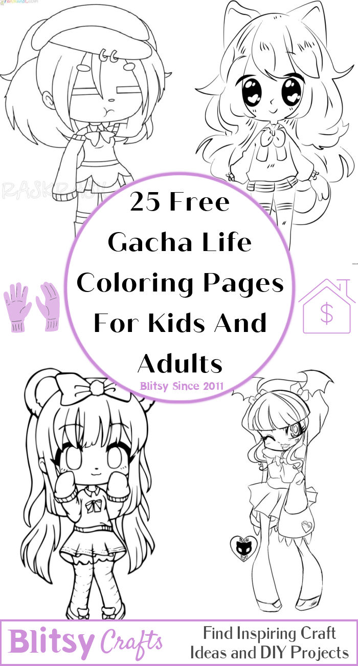 25 Free Gacha Life Coloring Pages for Kids and Adults