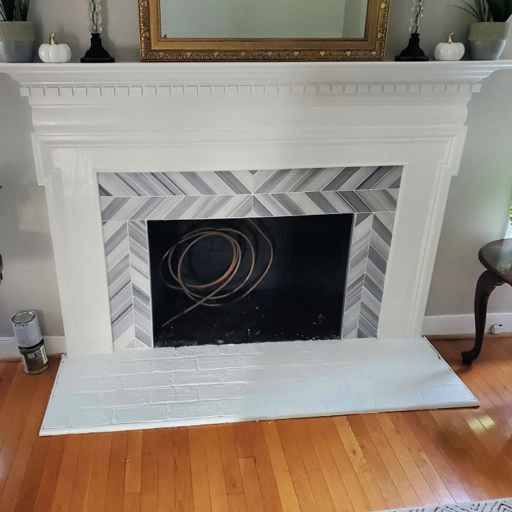 30 Fireplace Tile Ideas That Are Pretty and Practical - Blitsy