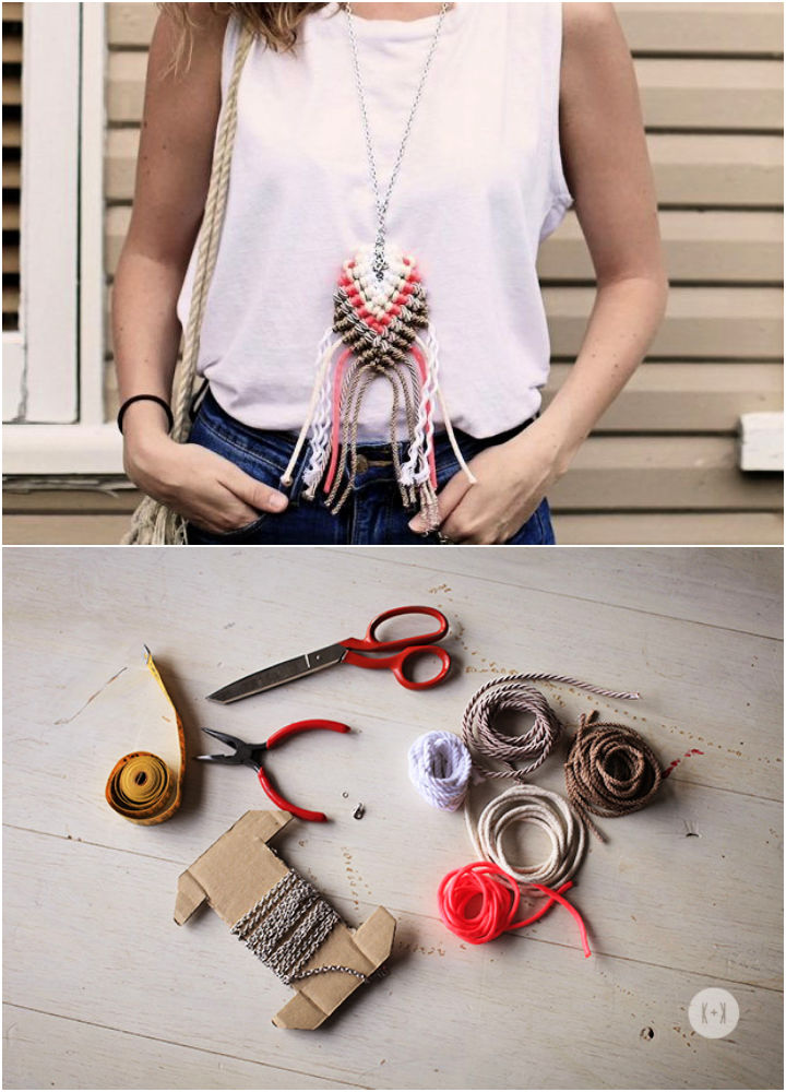 25 Free Macrame Necklace Patterns for Beginners - Blitsy