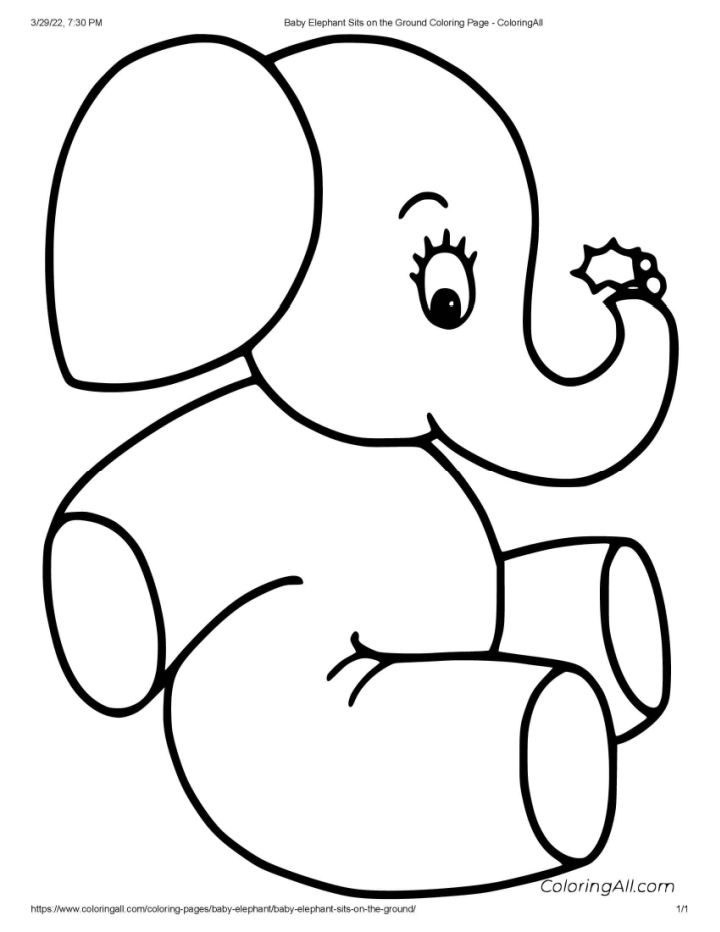 25 Free Elephant Coloring Pages for Kids and Adults