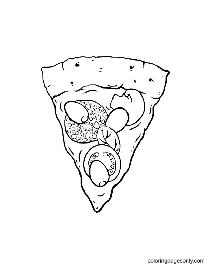 25 Free Pizza Coloring Pages for Kids and Adults - Blitsy