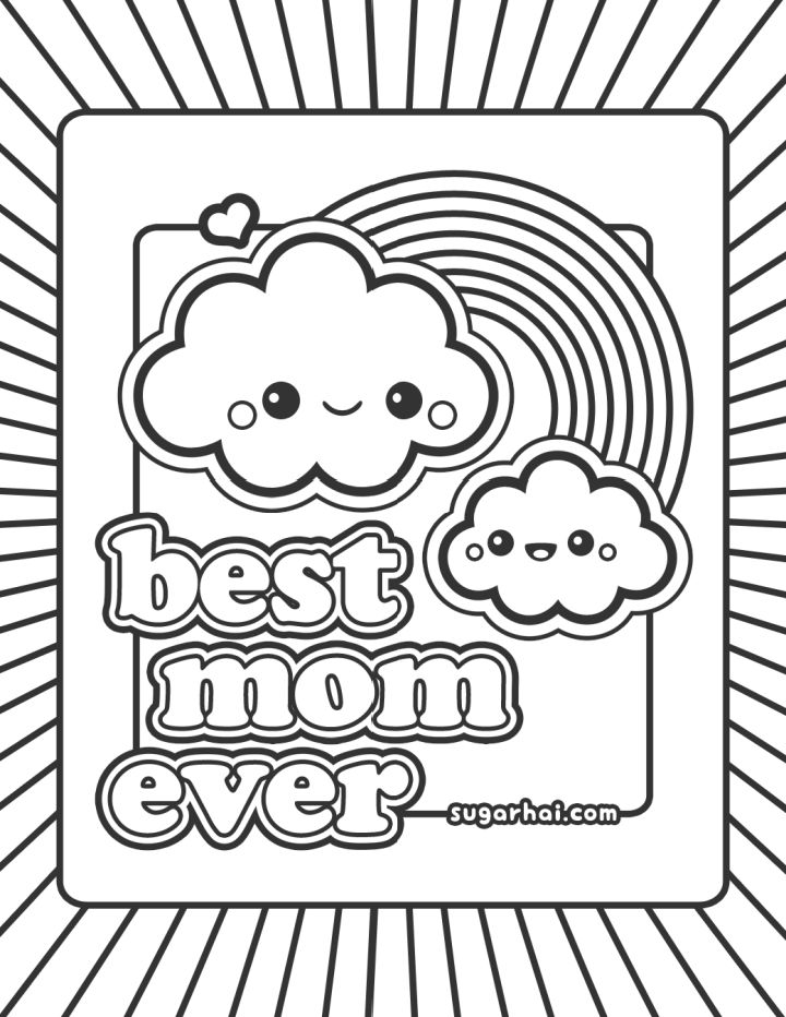 25 Free Mother's Day Coloring Pages for Kids and Adults