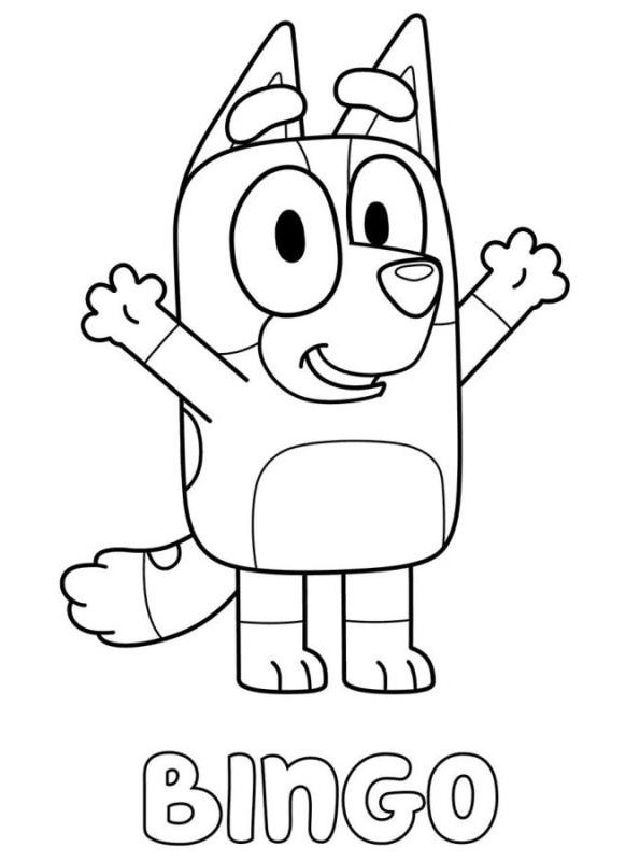 25 Free Bluey Coloring Pages for Kids and Adults