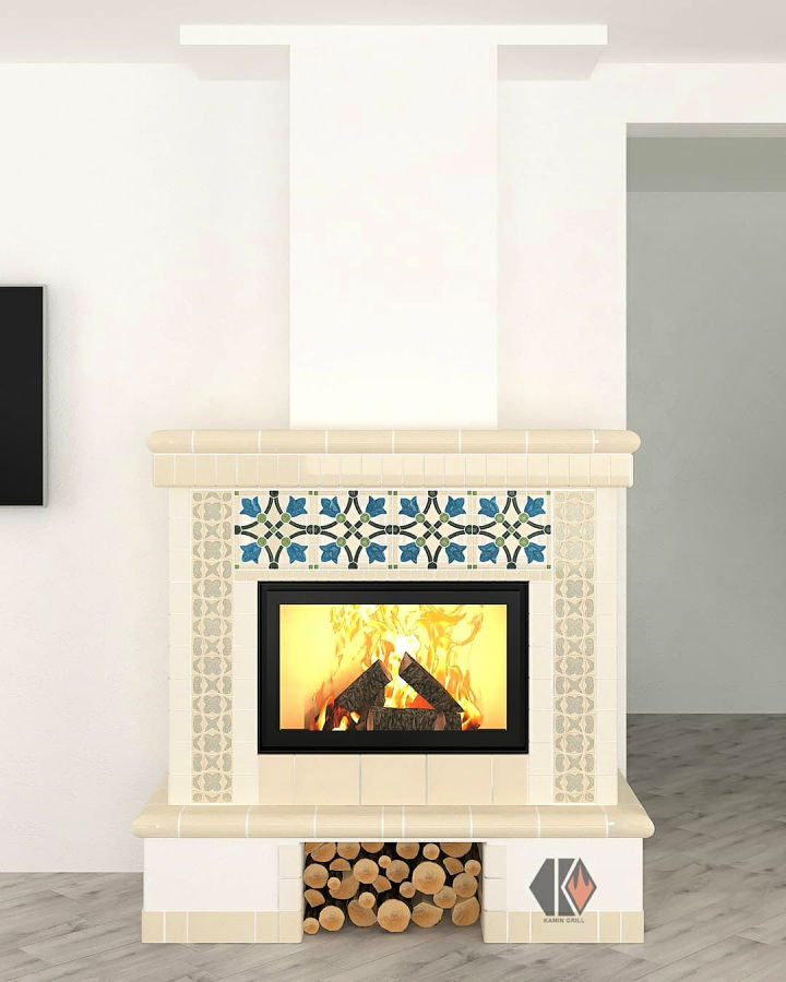 30 Fireplace Tile Ideas That Are Pretty and Practical - Blitsy