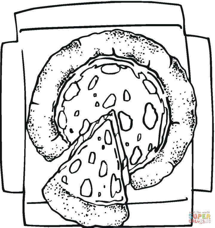25 Free Pizza Coloring Pages for Kids and Adults - Blitsy