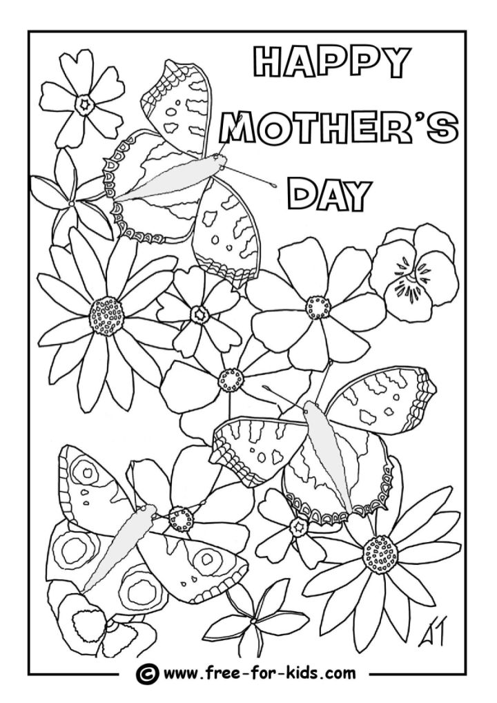 25 Free Mother's Day Coloring Pages for Kids and Adults