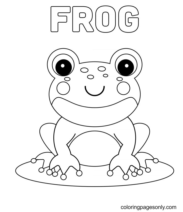 25 Free Frog Coloring Pages for Kids and Adults
