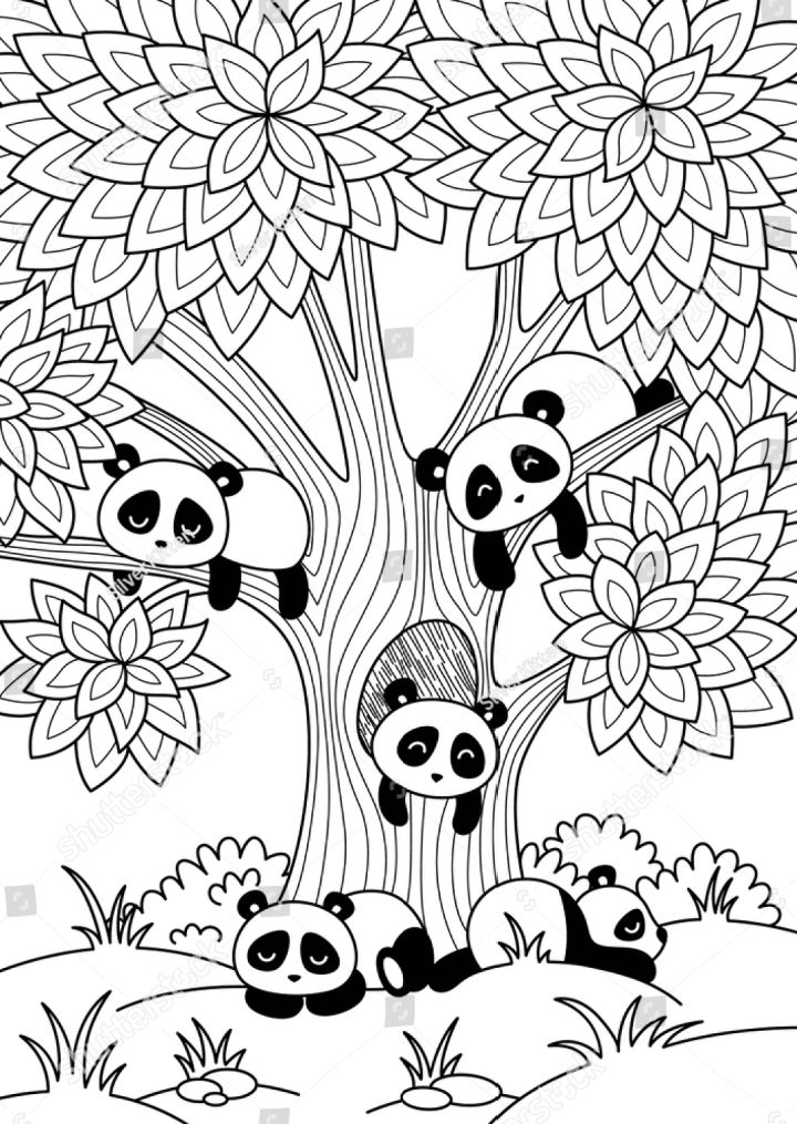 25 Free Panda Coloring Pages for Kids and Adults