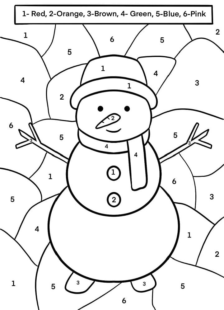 25 Free Snowman Coloring Pages for Kids and Adults