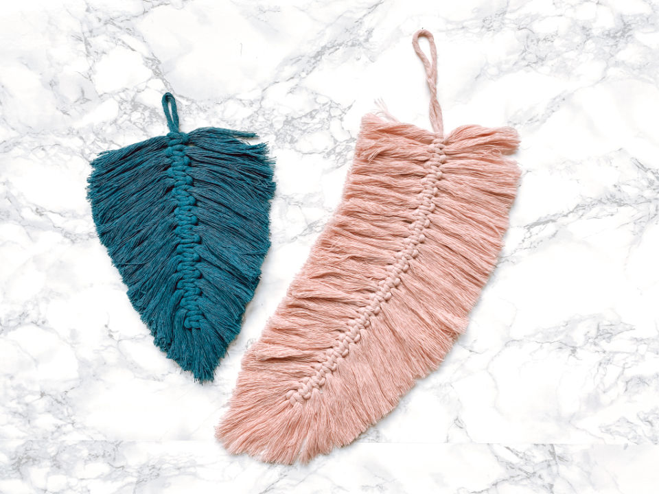 How to Make Macrame Feathers - Blitsy