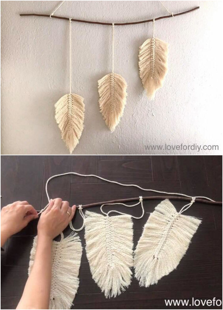 How to Make Macrame Feathers - Blitsy