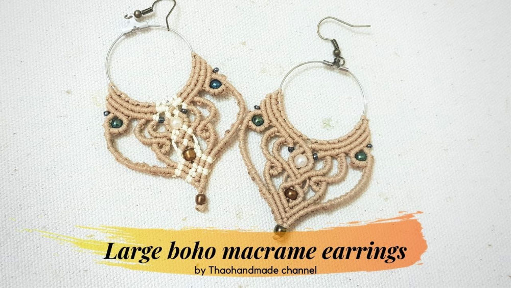 Simple DIY Macrame Earrings - Blitsy
