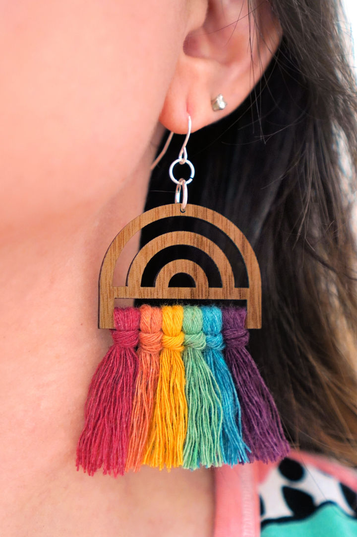 Simple DIY Macrame Earrings - Blitsy
