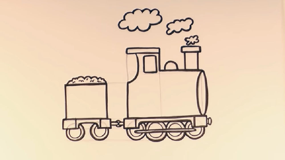 25 Easy Train Drawing Ideas - How to Draw a Train