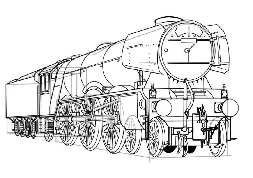 25 Easy Train Drawing Ideas - How to Draw a Train